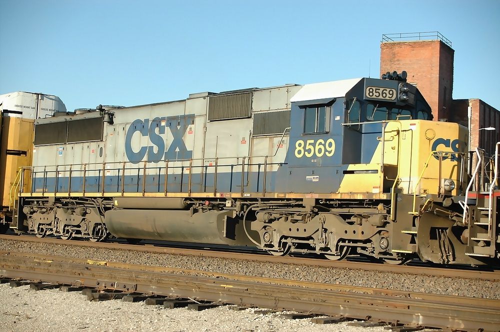 Rack train headed for Claycomo, Missouri.